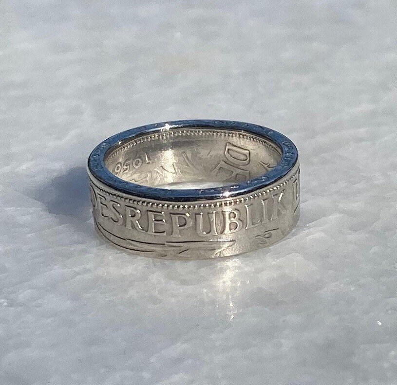 German Deutschemark Coin Ring | Etsy