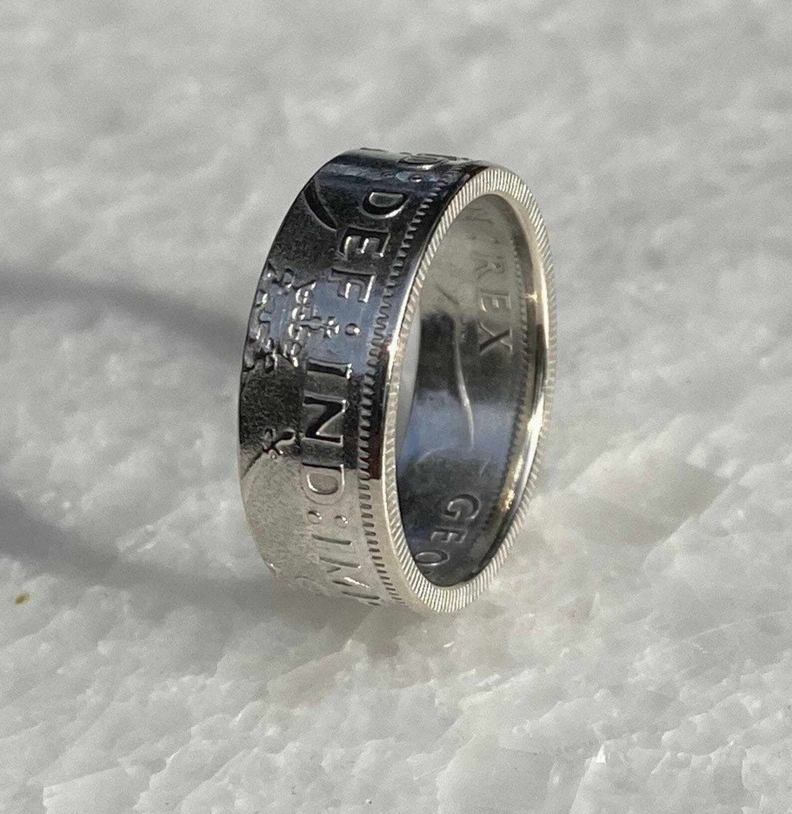 Scottish Shilling Silver Coin Ring - Etsy