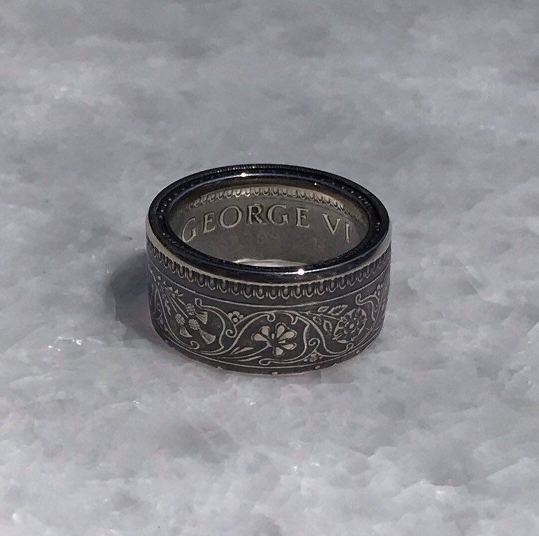 Silver Indian Rupee Coin Ring - Etsy