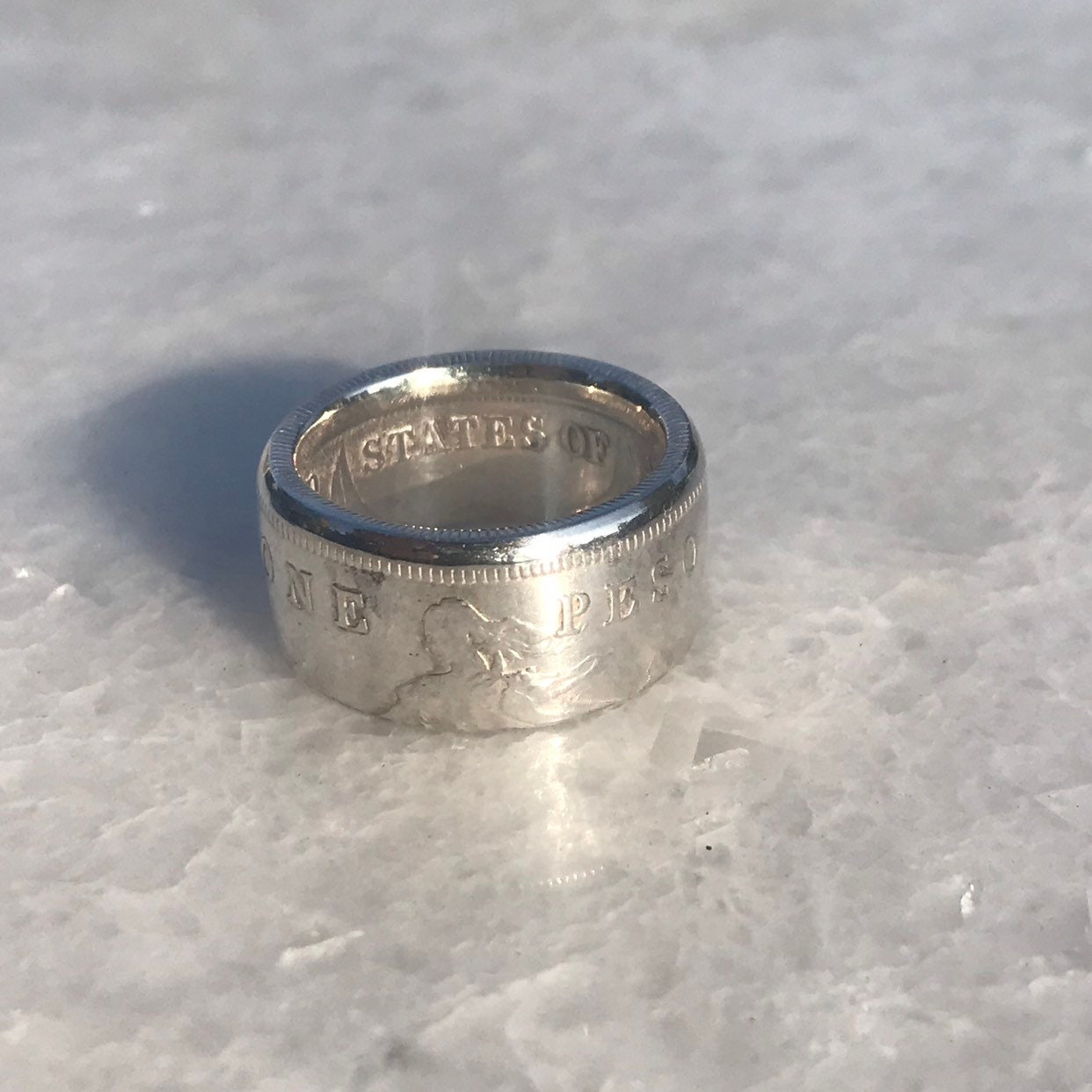 Philippines Peso Antique Silver Ring | Etsy
