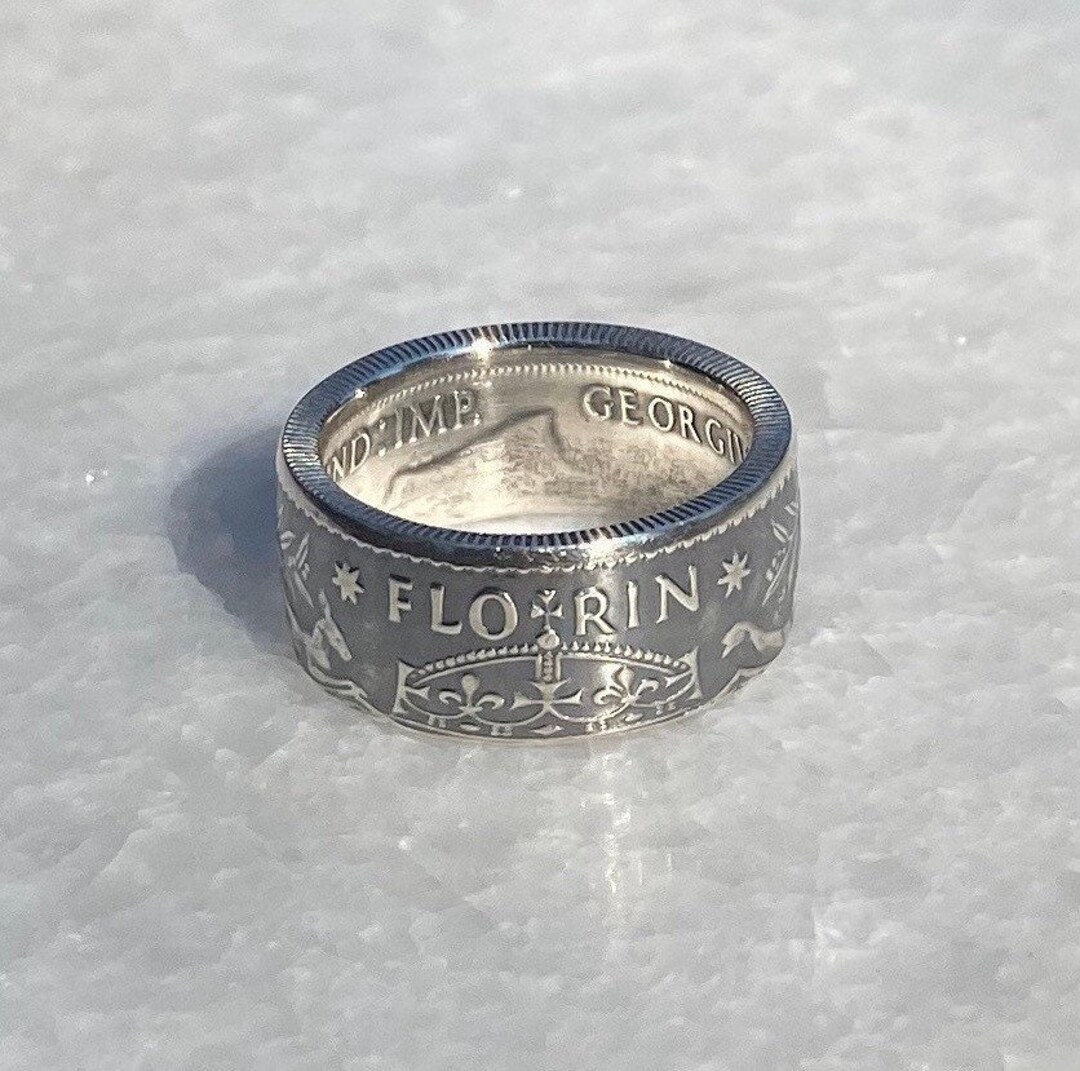 Australian Florin Sterling Silver Coin Ring - Etsy