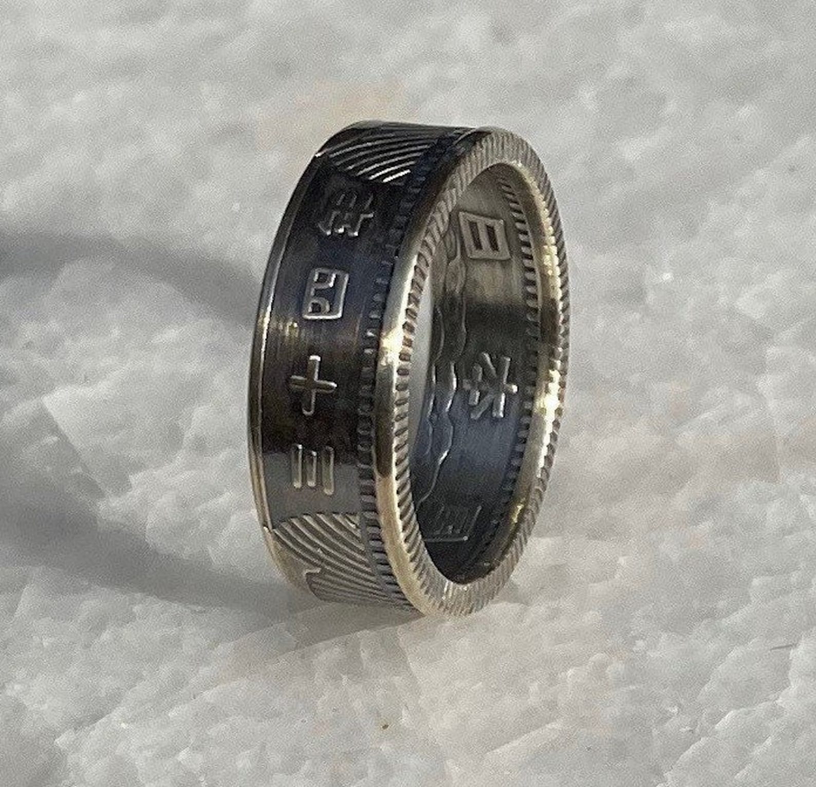 Japanese 100 Yen Silver Coin Ring - Etsy