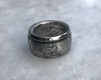 Aztec Calendar .999 Fine Silver 1 Oz. Ring | Etsy