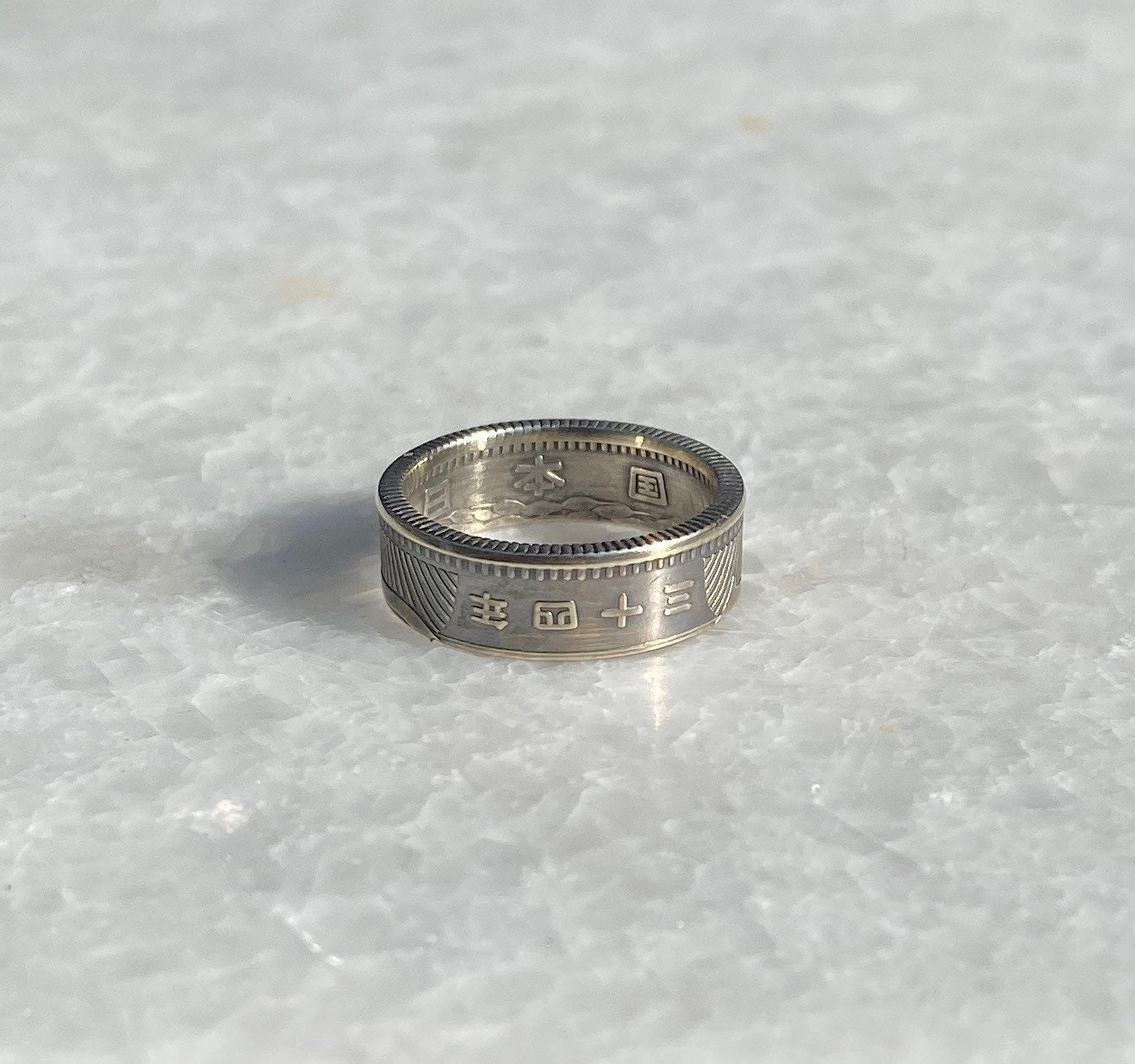 Japanese 100 Yen Silver Coin Ring | Etsy