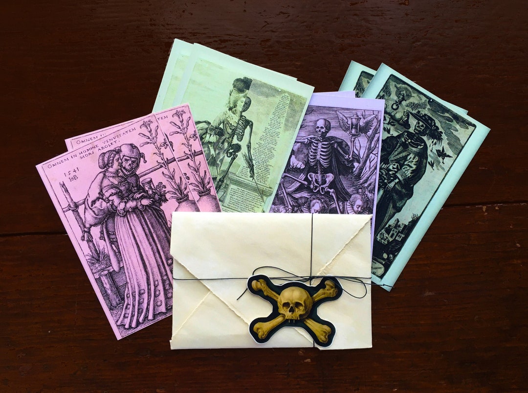 Memento Mori Card Collection—vanitas Engravings Postcards—set of 8 ...