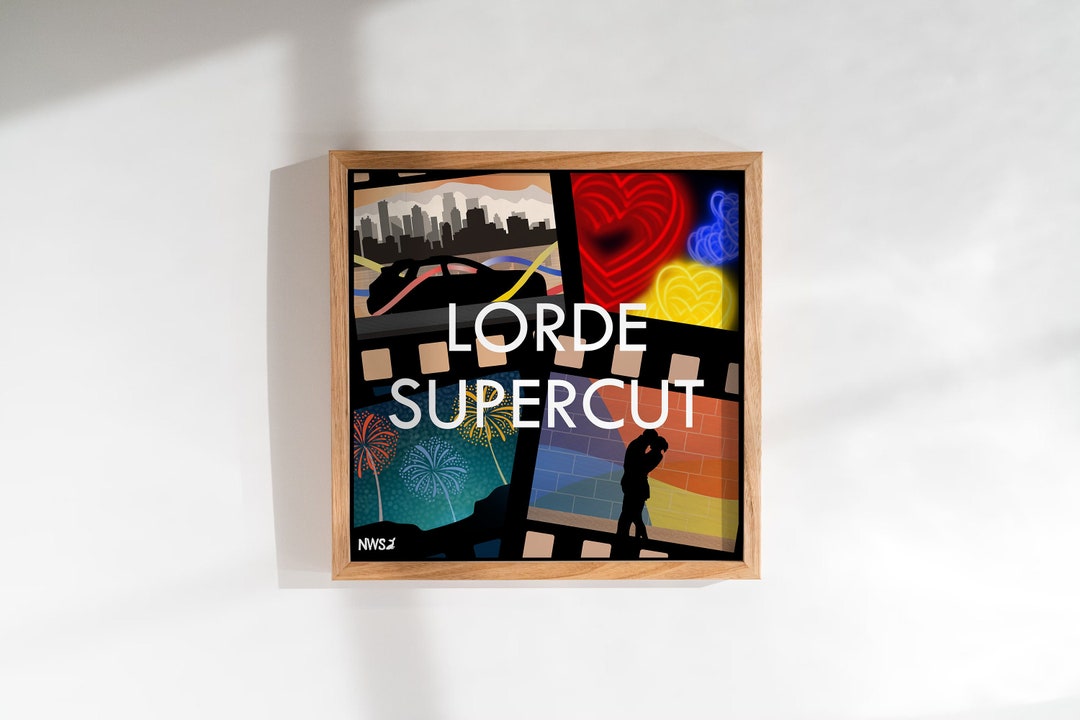 Supercut Lorde Song Print Melodrama Poster Art Wall Decoration College ...