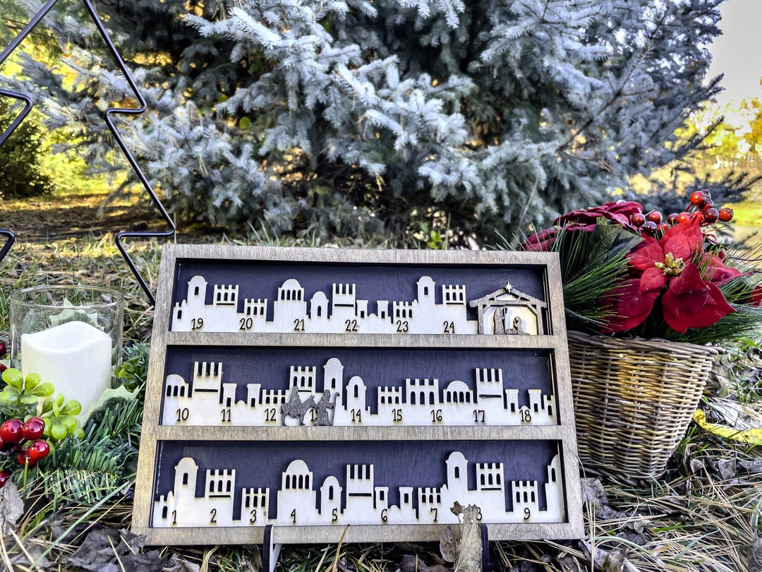 Nativity Calendar Journey to Bethlehem Christmas Calendar Christmas ...