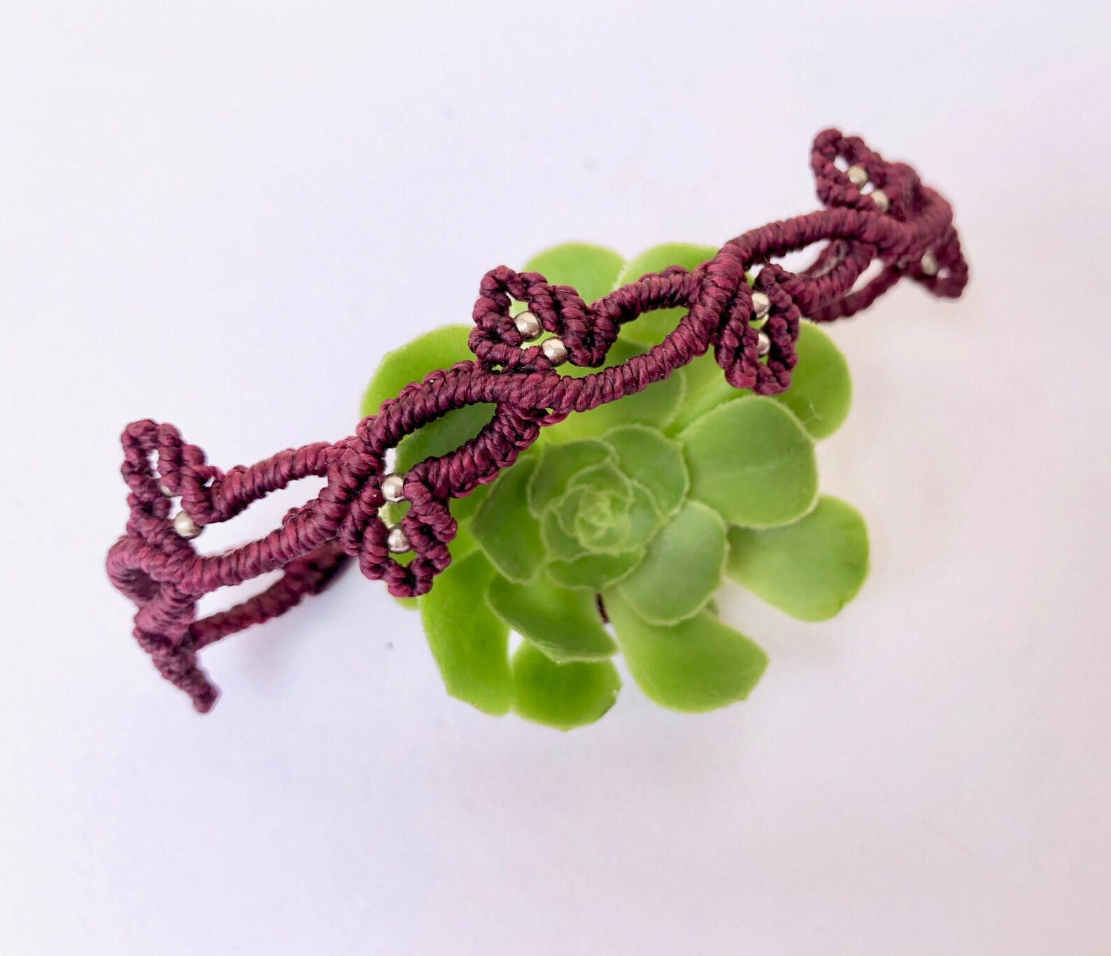 Fairy Ethnic Macrame Leaves Bracelet | Etsy