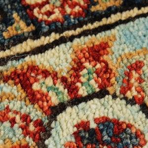 5x8 Rust and Blue Anatolian Traditional Rug - Etsy