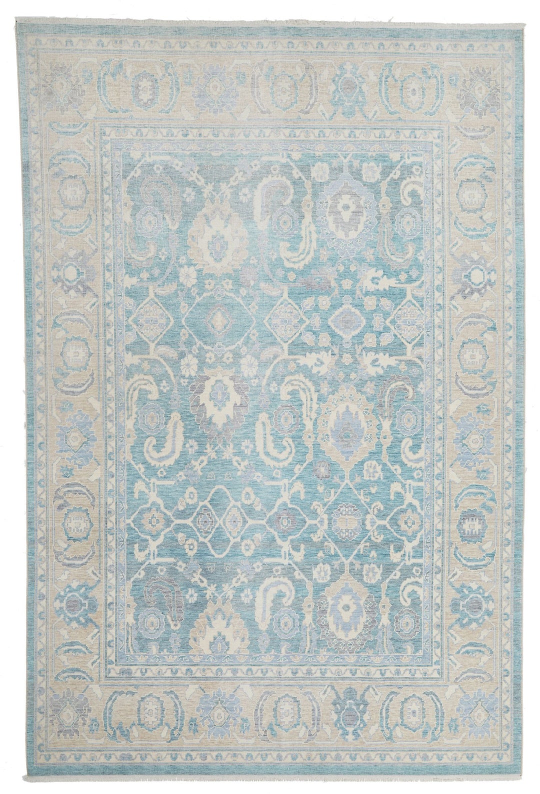 6x10 Blue and Beige Turkish Traditional Rug - Etsy