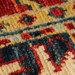 8x10 Blue and Rust Traditional Rug - Etsy