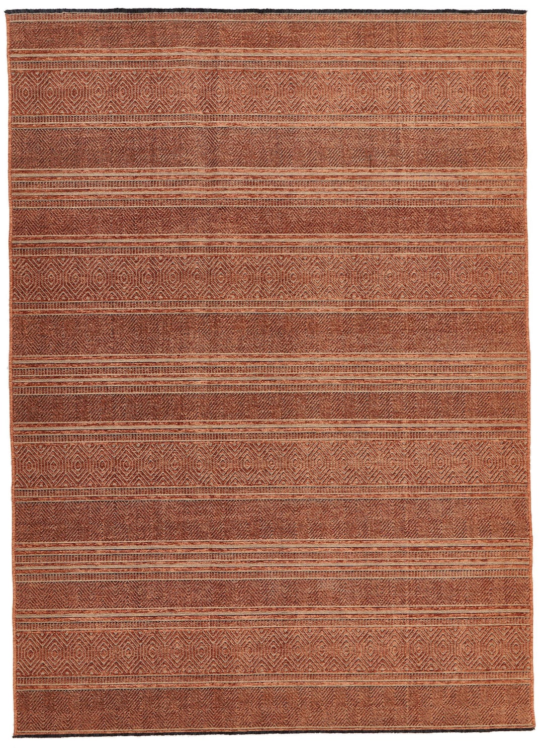 7x9 Dark Rust and Rust Modern Contemporary Rug - Etsy