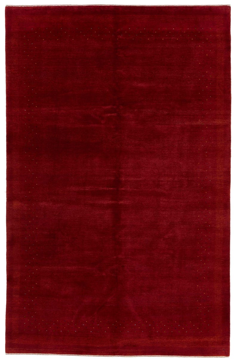 7x10 Red Modern Contemporary Rug - Etsy