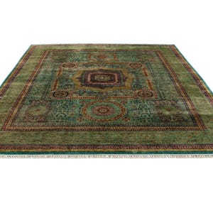 8x10 Green and Green Turkish Tribal Rug - Etsy