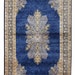4x6 Navy and Blue Turkish Antep Rug - Etsy