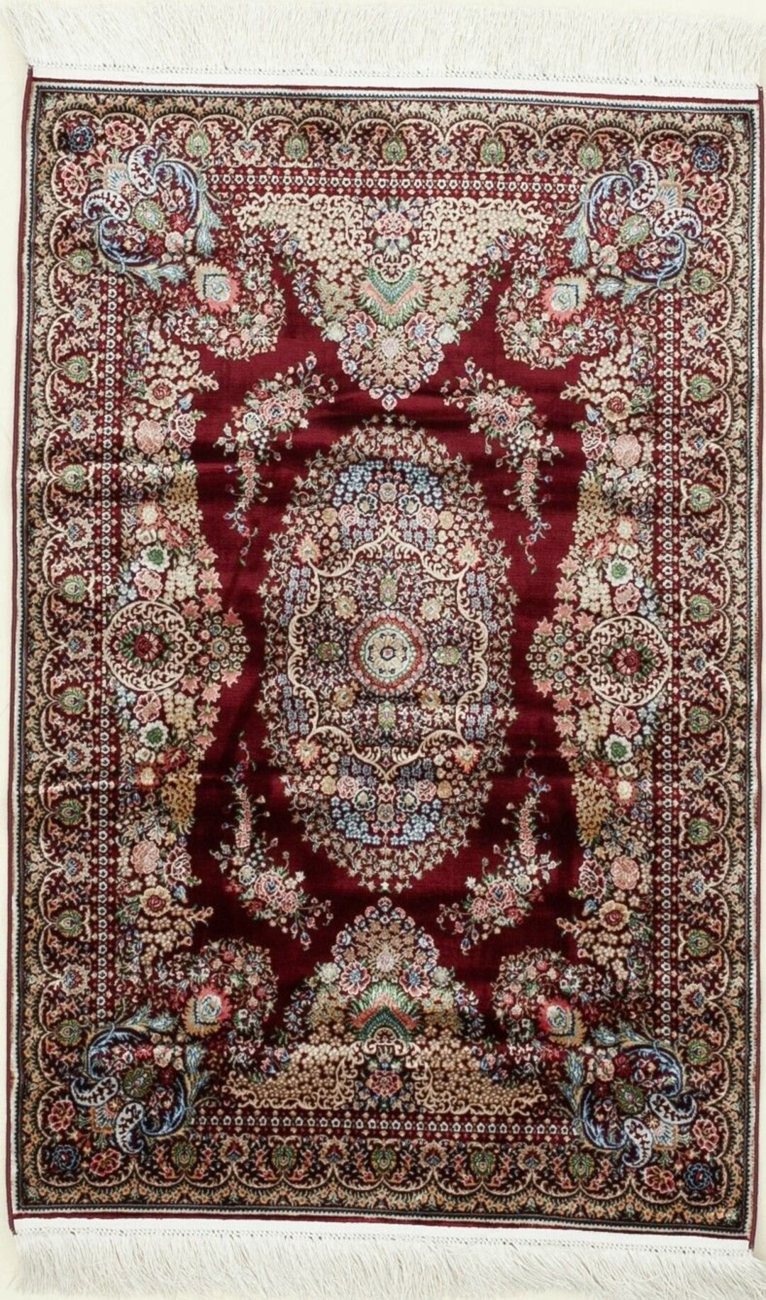 3x4 Red and Gold Turkish Antep Rug - Etsy