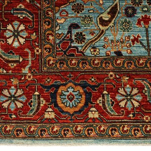 8x10 Blue and Rust Anatolian Traditional Rug - Etsy