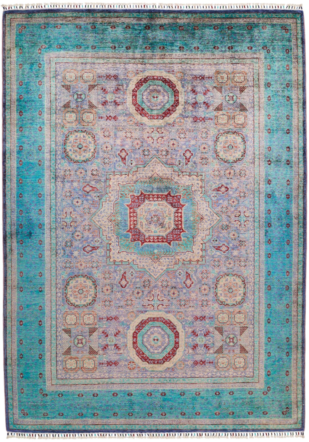 6x8 Pink and Blue Turkish Tribal Rug - Etsy
