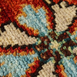 8x10 Blue and Rust Anatolian Traditional Rug - Etsy