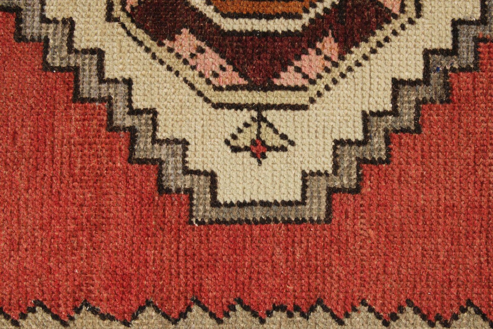 3x9 Red and Ivory Turkish Tribal Runner - Etsy