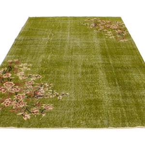 6x9 Green and Multicolor Modern Contemporary Rug - Etsy