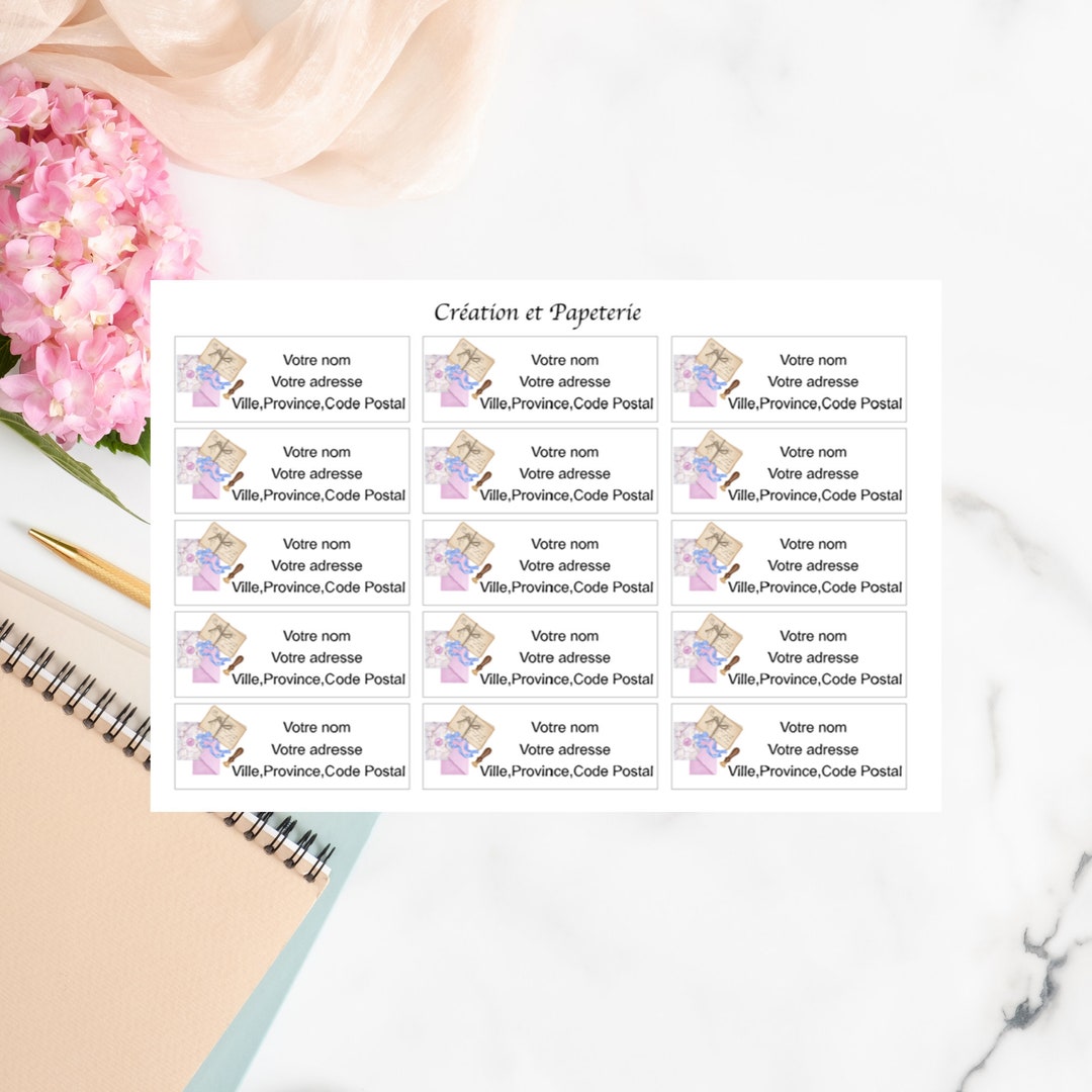 Lavender Custom Address Labels,custom Address Labels,letter Stickers ...