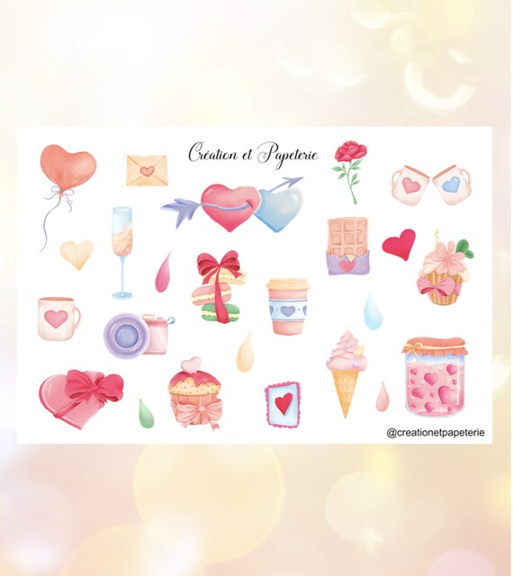 Stickers Delicacies Stationery Agenda Planner Stickers | Etsy