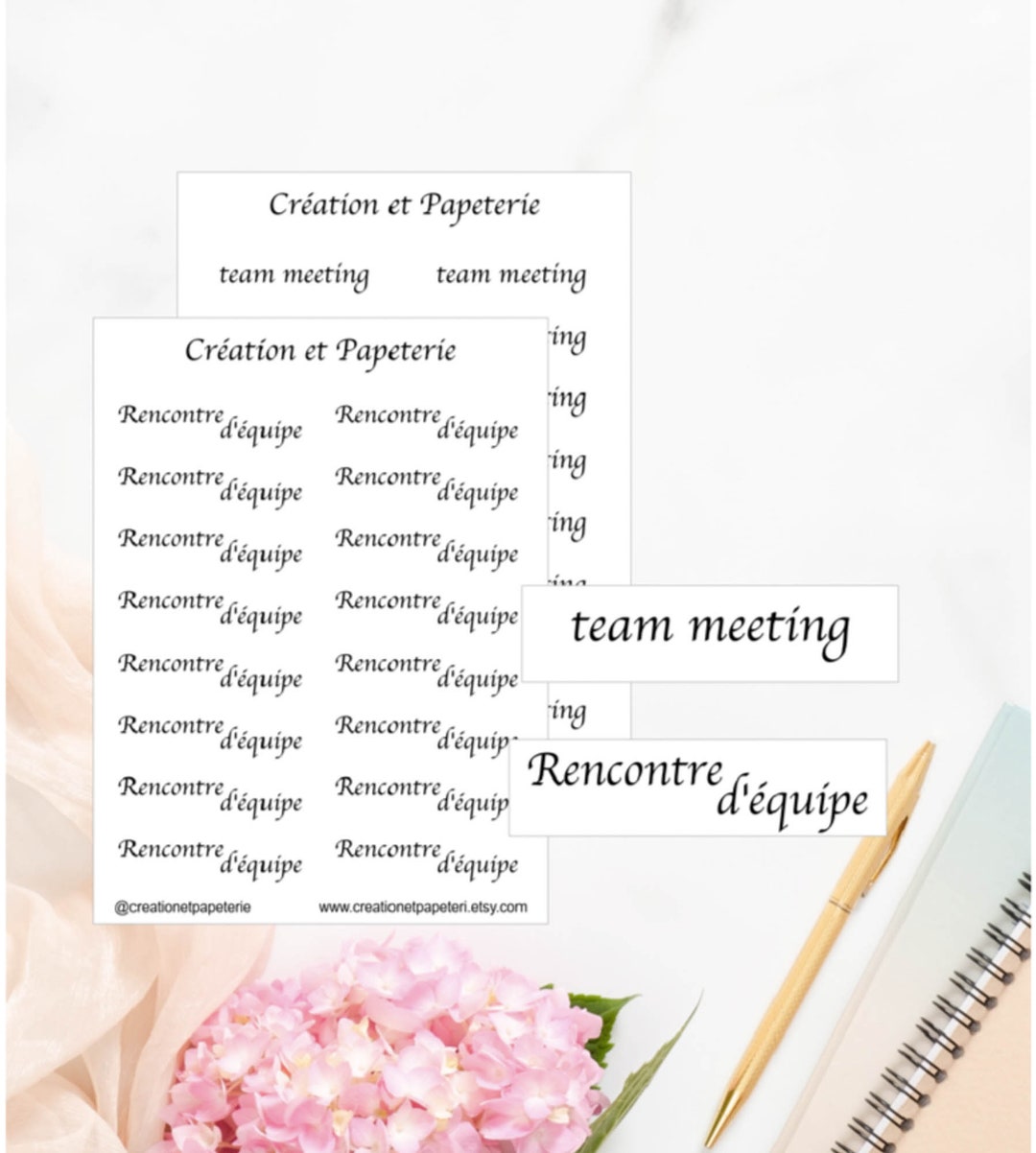 Sheet Stickers Team Meeting, Stickers for Bujo Agenda, Happy Planner ...