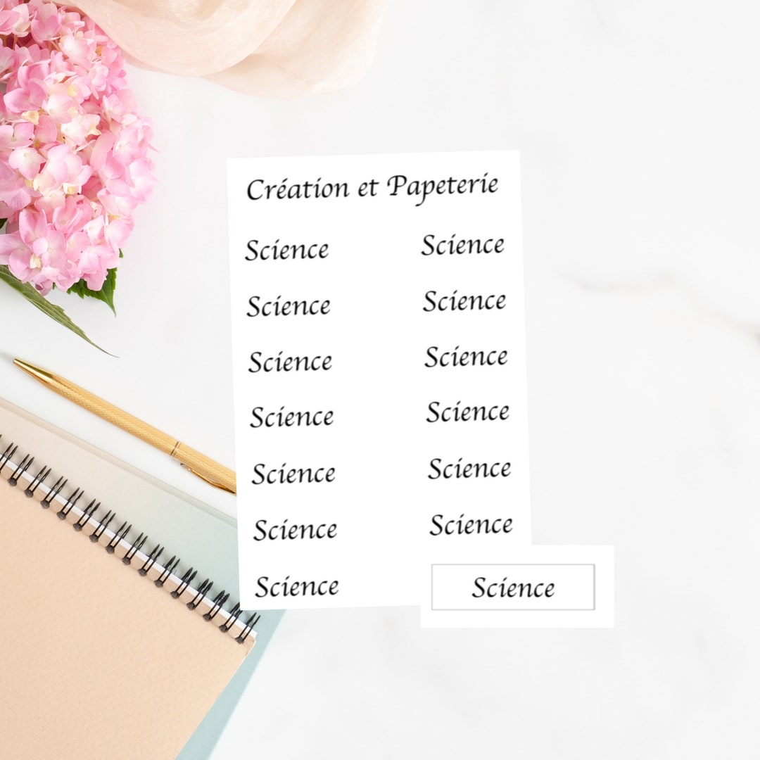 Stickers Organization School Agenda Science,stationery Sticky ...