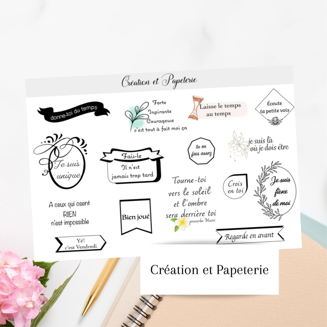 La Positive Stickers, Encouragement, Diary, Planning, Bullet Journal ...