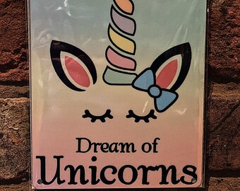Unicorn Sign - Etsy UK