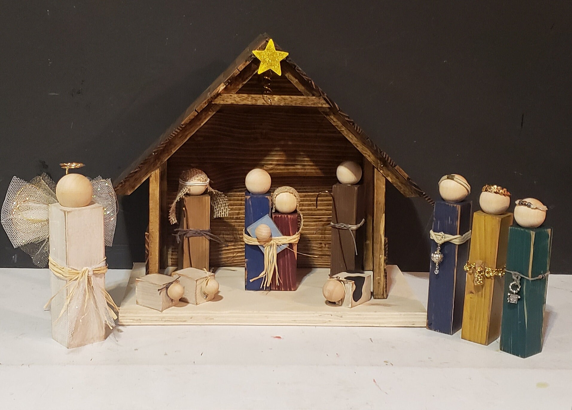Beautiful, Handmade Nativity. - Etsy