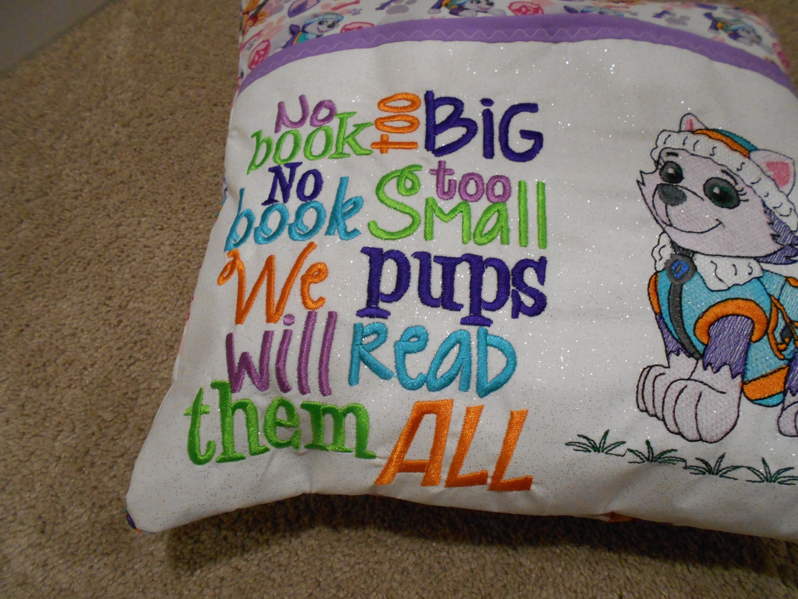 Cute Pup Book Pillow - Etsy