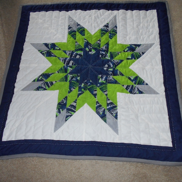 Seahawks Quilt - Etsy