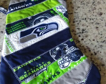Seattle Seahawks Handmade Christmas Stocking - Etsy