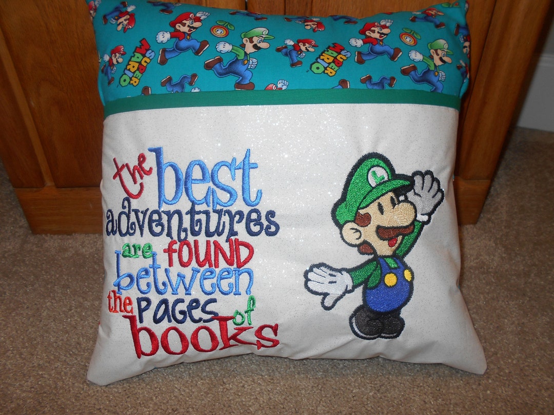 Plumber Brother Book Pillow - Etsy