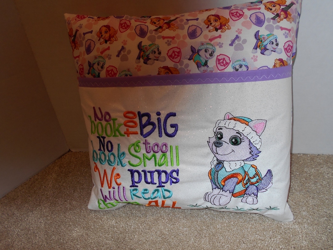 Cute Pup Book Pillow - Etsy