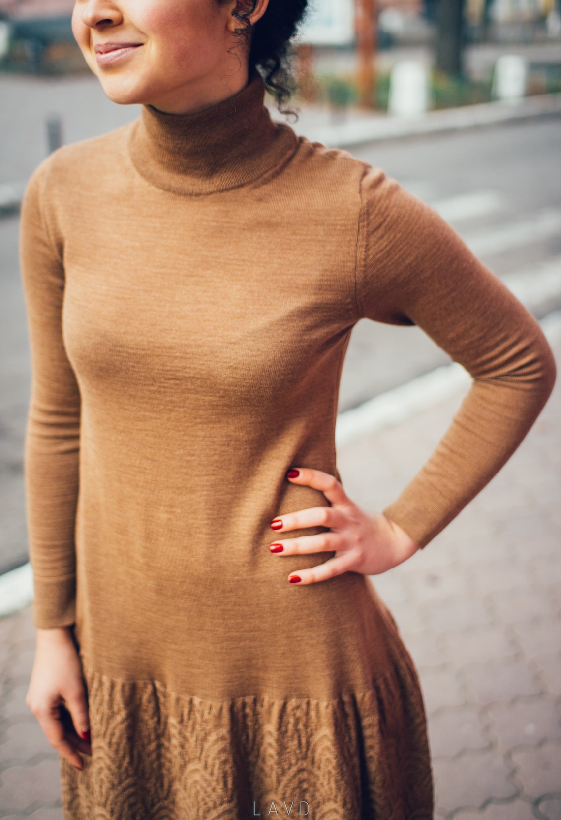 Midi Dress. Wool Dress. Merino Wool Dress. Merino Wool. Knitted Dress ...