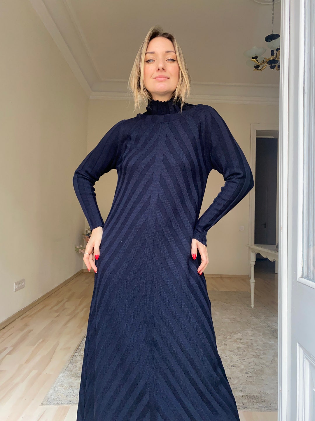 Structural Knit A-line Dress - Etsy
