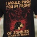 I Would Push You in Front of Zombies to Save My Beagle Halloween Zombie ...