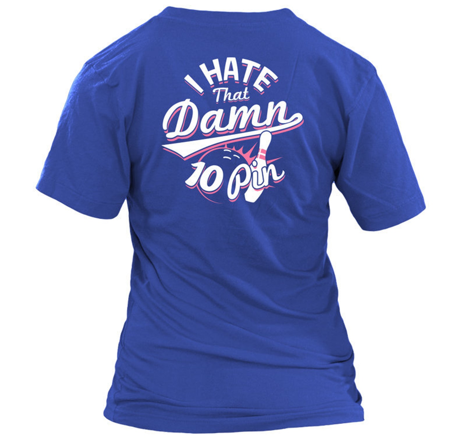 I Hate That Damn 10 Pin Women's Bowling Shirt V-neck - Etsy