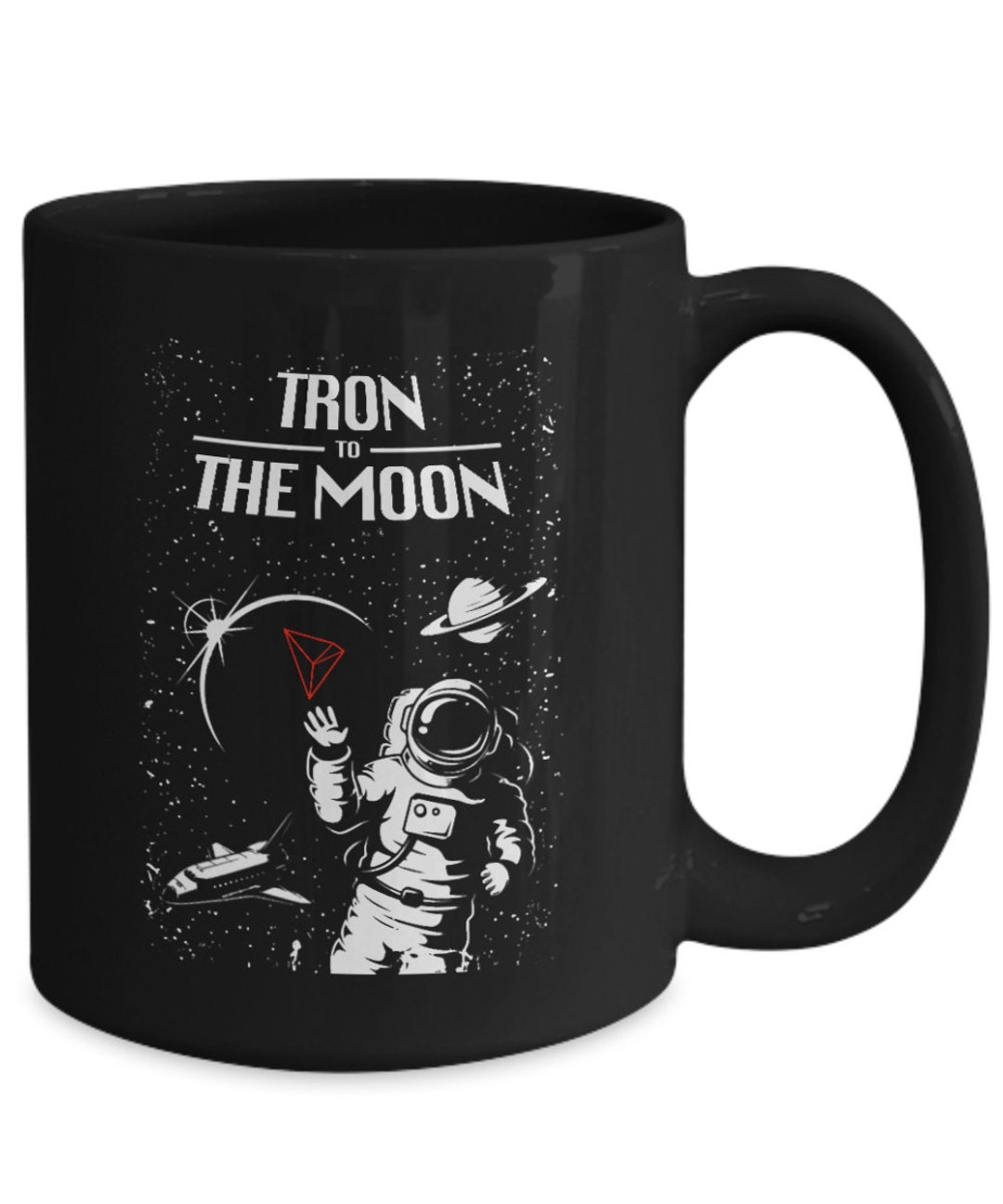 Tron to the Moon Cryptocurrency Mug an Astronaut Grabbing - Etsy