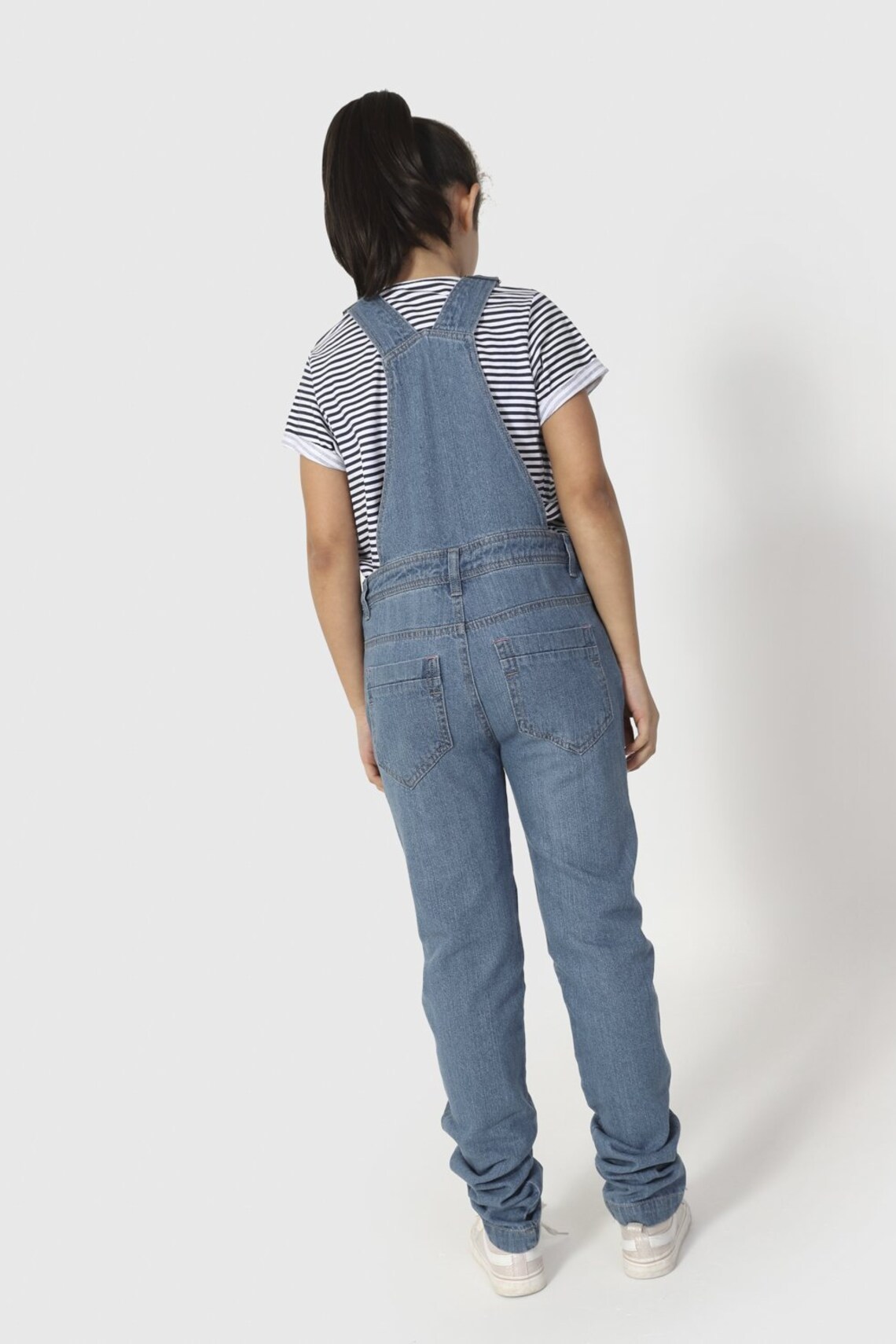 LIBBY Girls' Slim Fit Denim Dungarees Pale Wash | Etsy