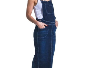 Long Pinafore Dress - Etsy UK