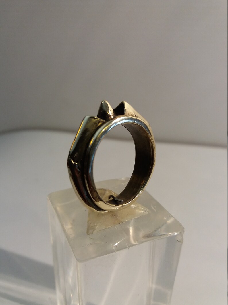 Bague en Bronze désign - Etsy France