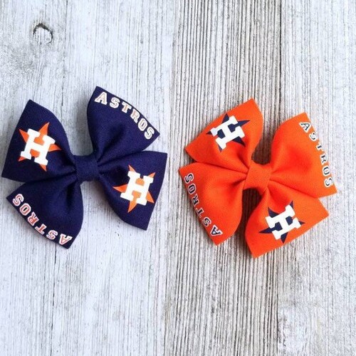Astros Hair Bow Astros Bow Astros Headband Toddler Baby - Etsy