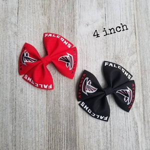 Atlanta Falcons, Falcons Hair Bow, Black Falcons Bow, Red Falcons Bow ...