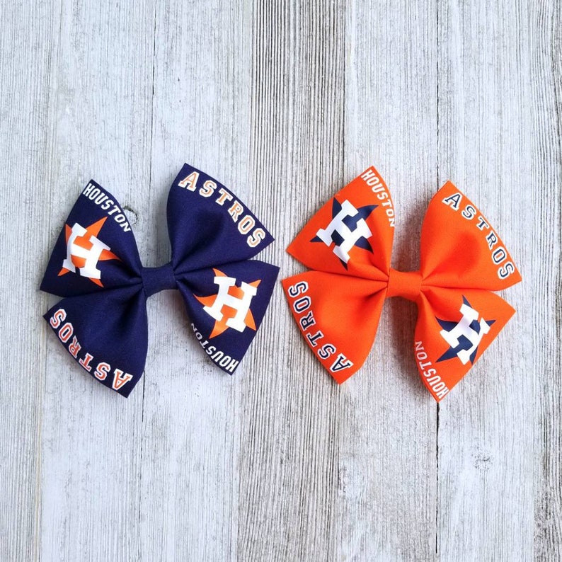 Astros hair bow Astros bow Astros headband toddler baby | Etsy