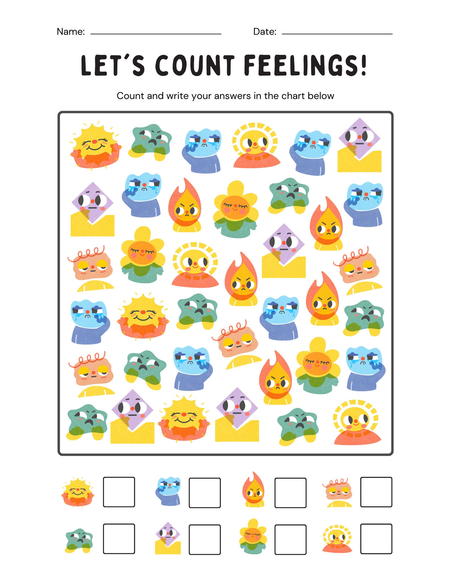 Counting Worksheet Bundle. Pre-k and Kindergarten. 7 Pages. - Etsy