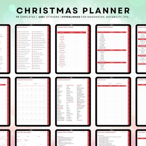Goodnotes Christmas Planner, Digital Christmas Planner, Holiday Planner ...